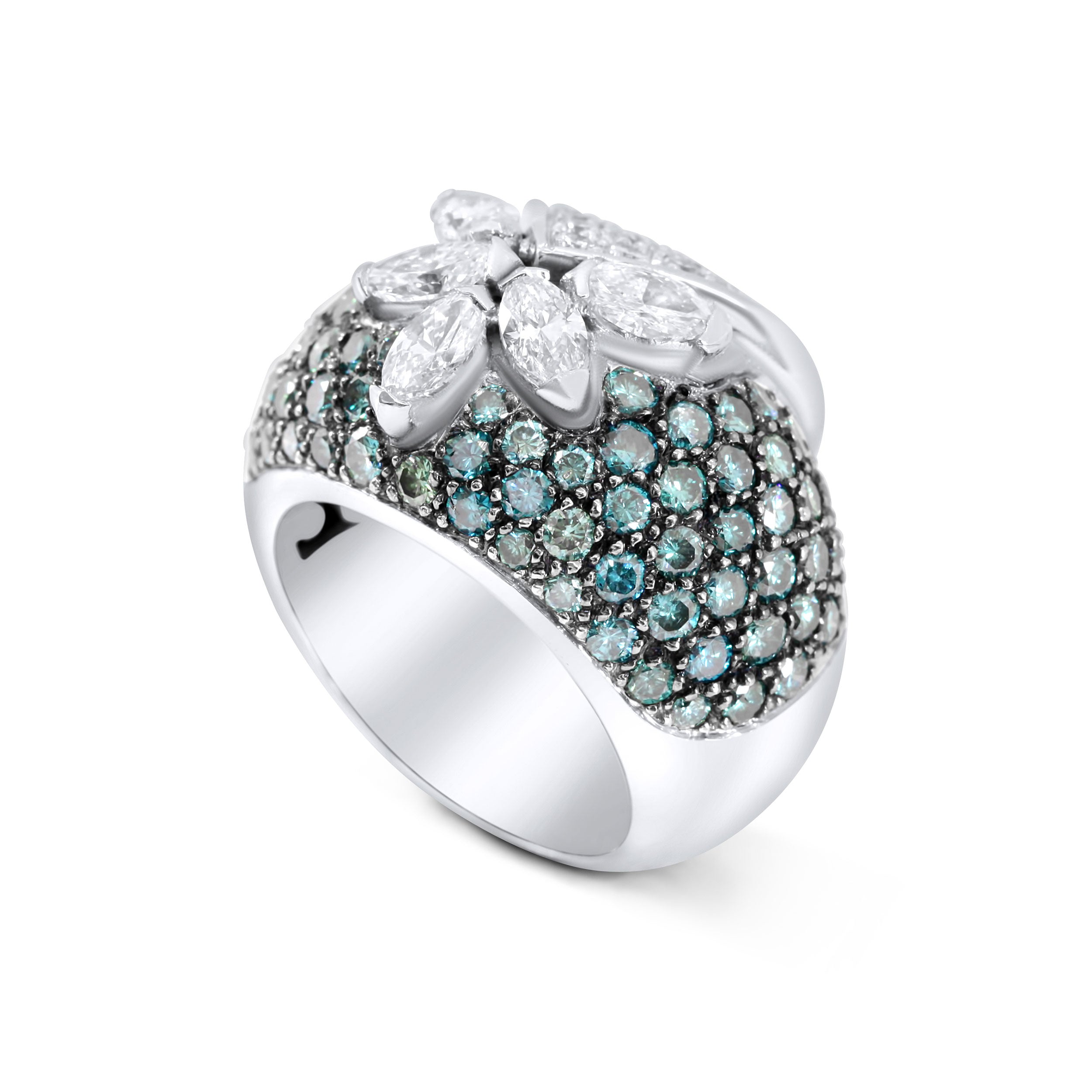 Night-Sky Cocktail Ring